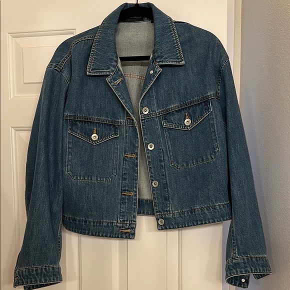 Uniqlo | Jackets & Coats | Uniqlo Cropped Denim Jacket | Poshmark